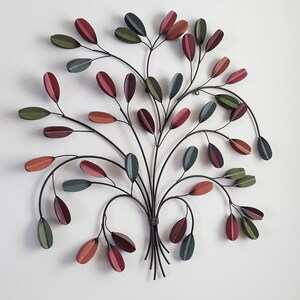 Leaves,bouquet of Twigs With Leaves,beautiful Garden/home Metal Wall ...