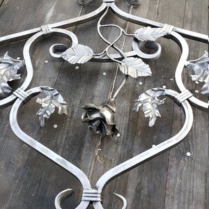 Wrought Iron Gate Valance for Wood Gates and Entry Tops,large Heavy ...