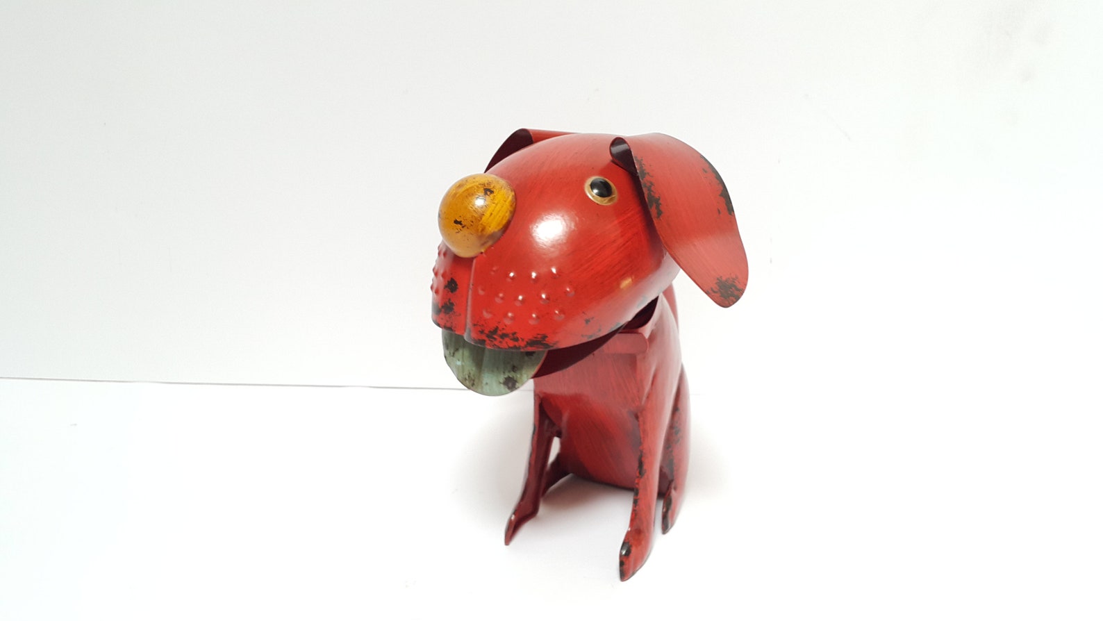 Head Dog Nodding Garden/home Decor,metal Sculpture Dog,farm House ...