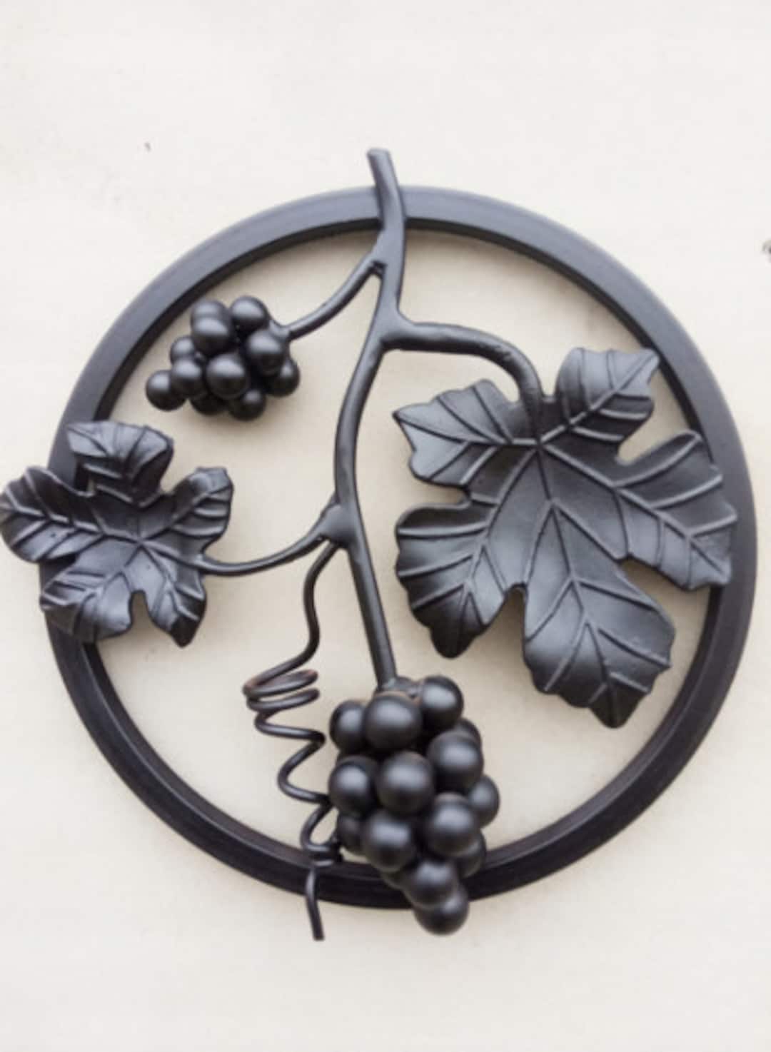 Forged Blacksmith Elements Grapes,rosette of Grapes ,vine Twig With ...