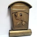 Handcrafted Mailboxes,wall/door Mount,color Antique Gold,alluring House ...