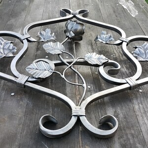 Wrought Iron Gate Valance for Wood Gates and Entry Tops,large Heavy ...