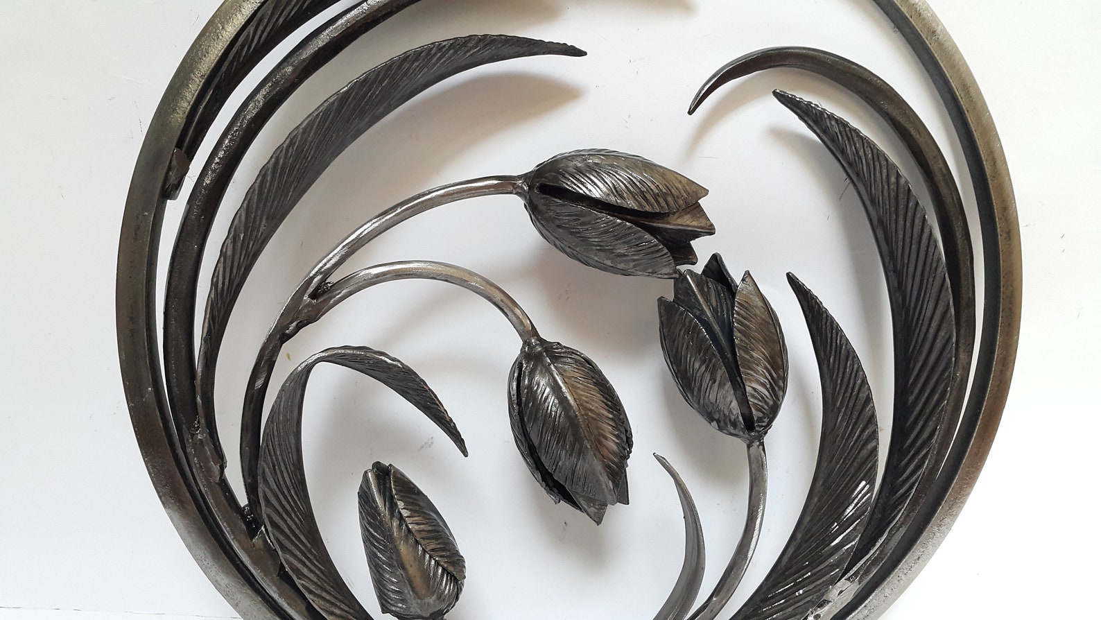 Steel Wall Round Sculpture,metalworking,large Heavy Rosette ...