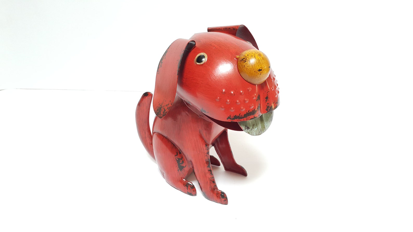 Head Dog Nodding Garden/home Decor,metal Sculpture Dog,farm House ...