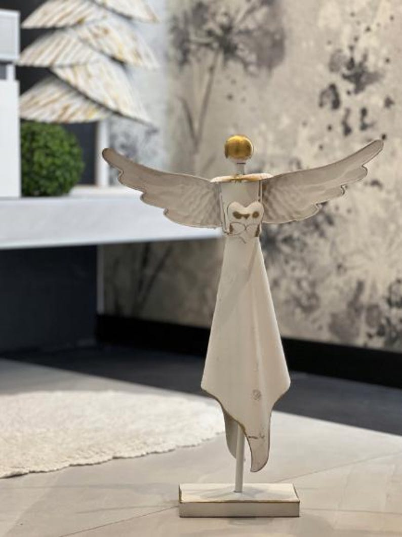 Metal Angel Christmas Decoration,modern Angel Figurine 51 Cm/ 20" - Etsy
