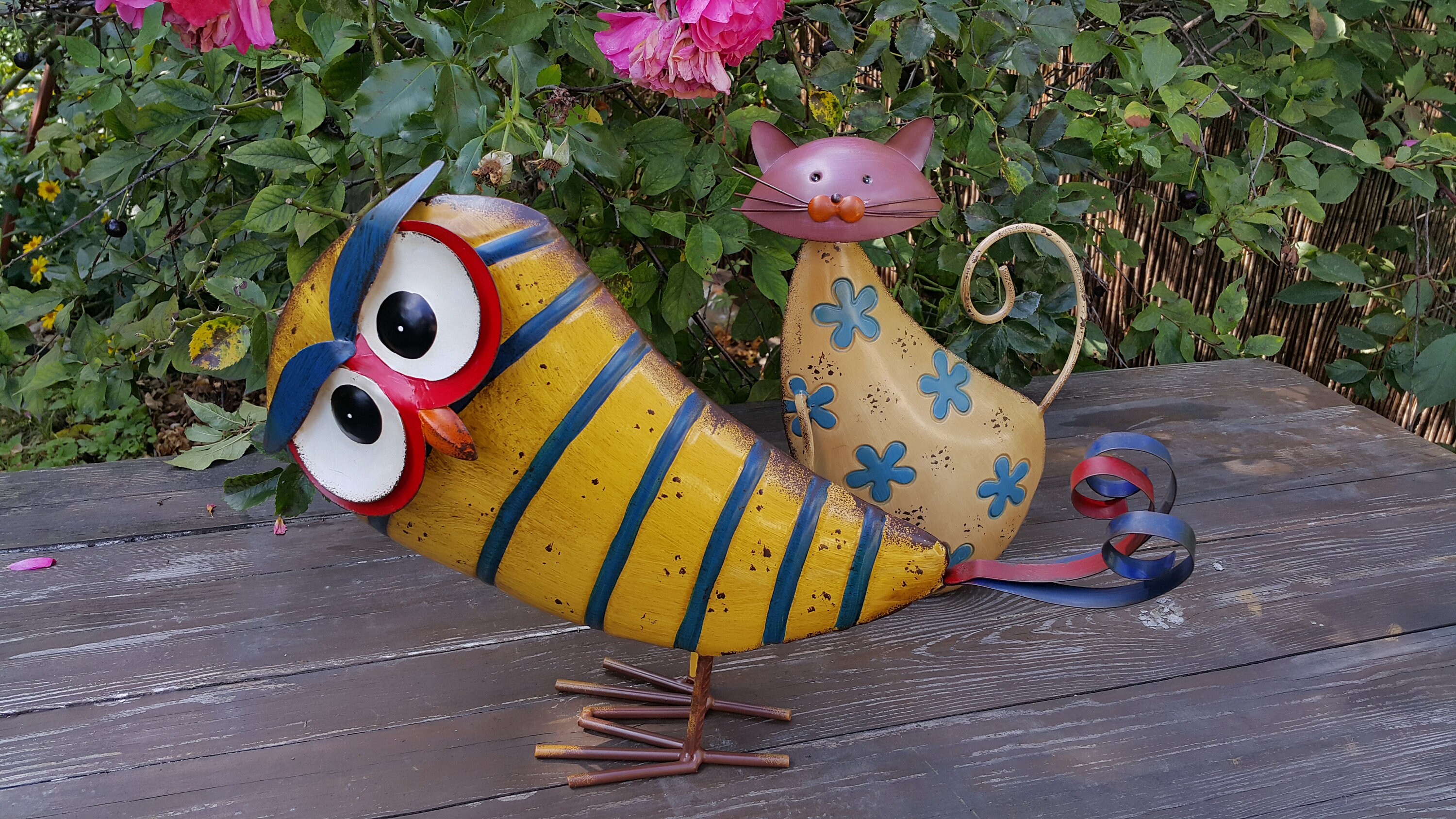 Metal Owls Garden/home Decormetal Sculpture Owlsfarm | Etsy