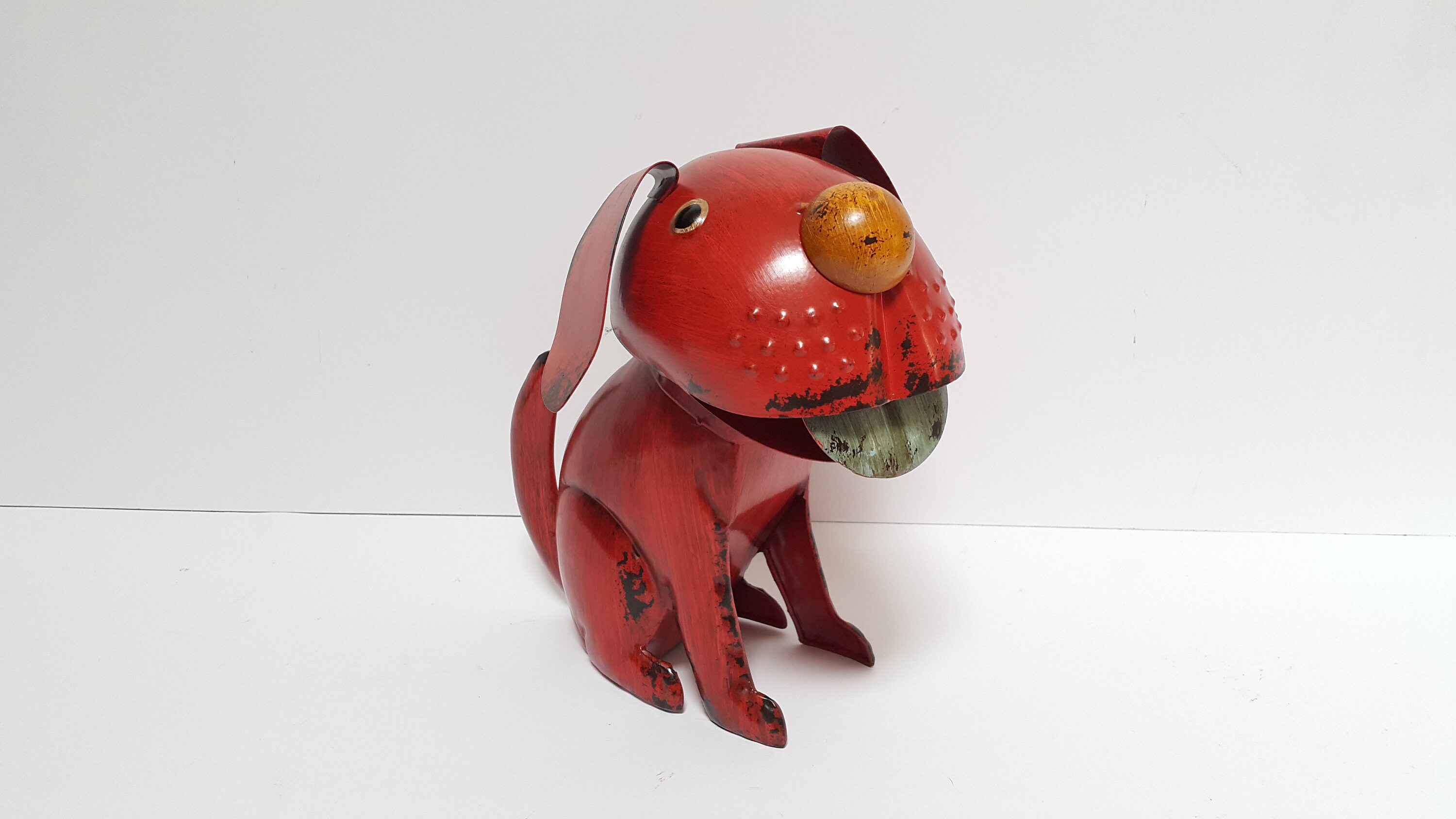 Head Dog Nodding Garden/home Decor,metal Sculpture Dog,farm House ...