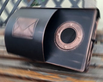 Red Letterbox Porthole Viewing Window Elegant and Modern Wall Mount ...