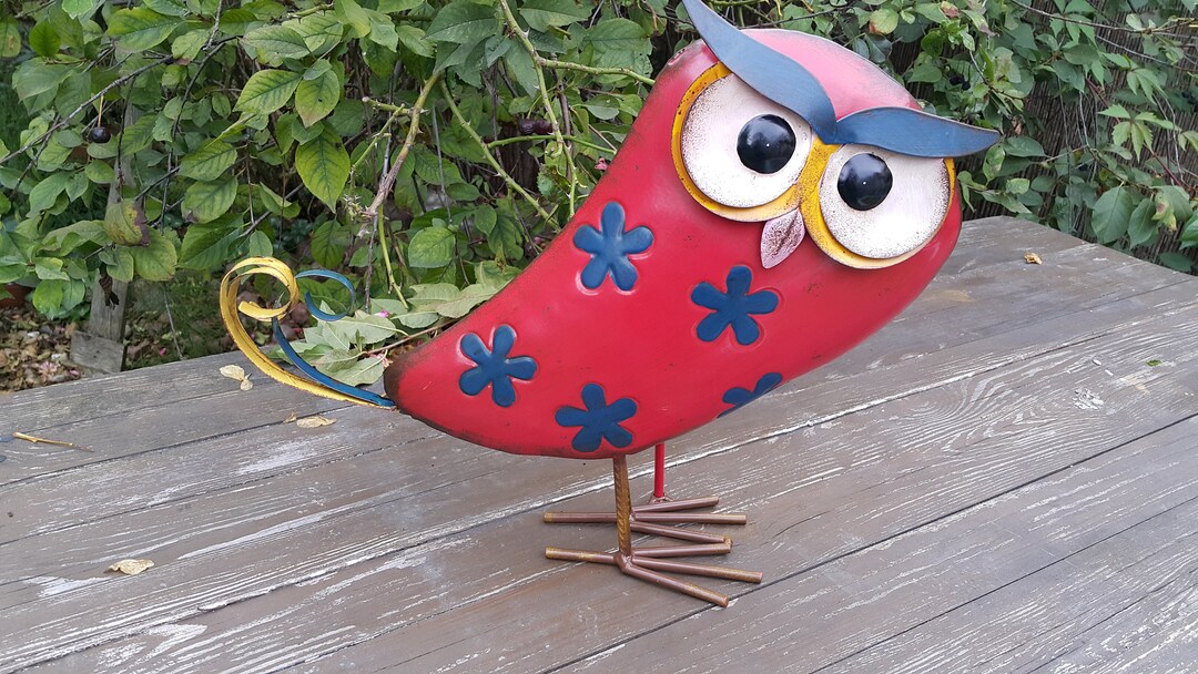 Metal Owls Garden/home Decor,metal Sculpture Owls,farm House,varnished ...