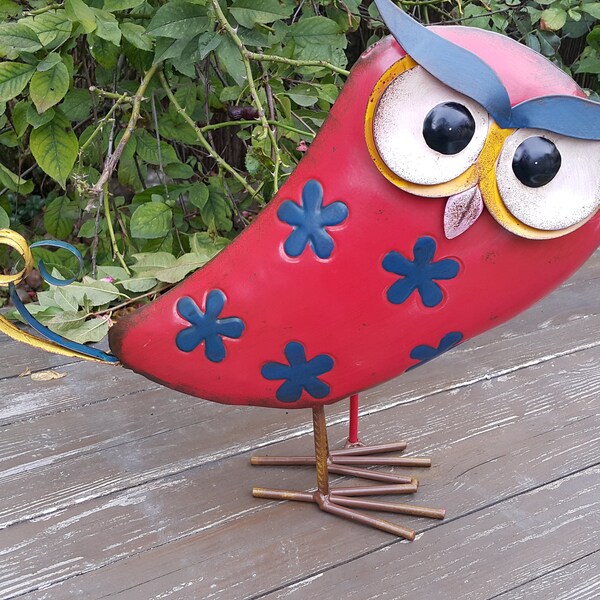 Metal Owl Sculpture - Etsy