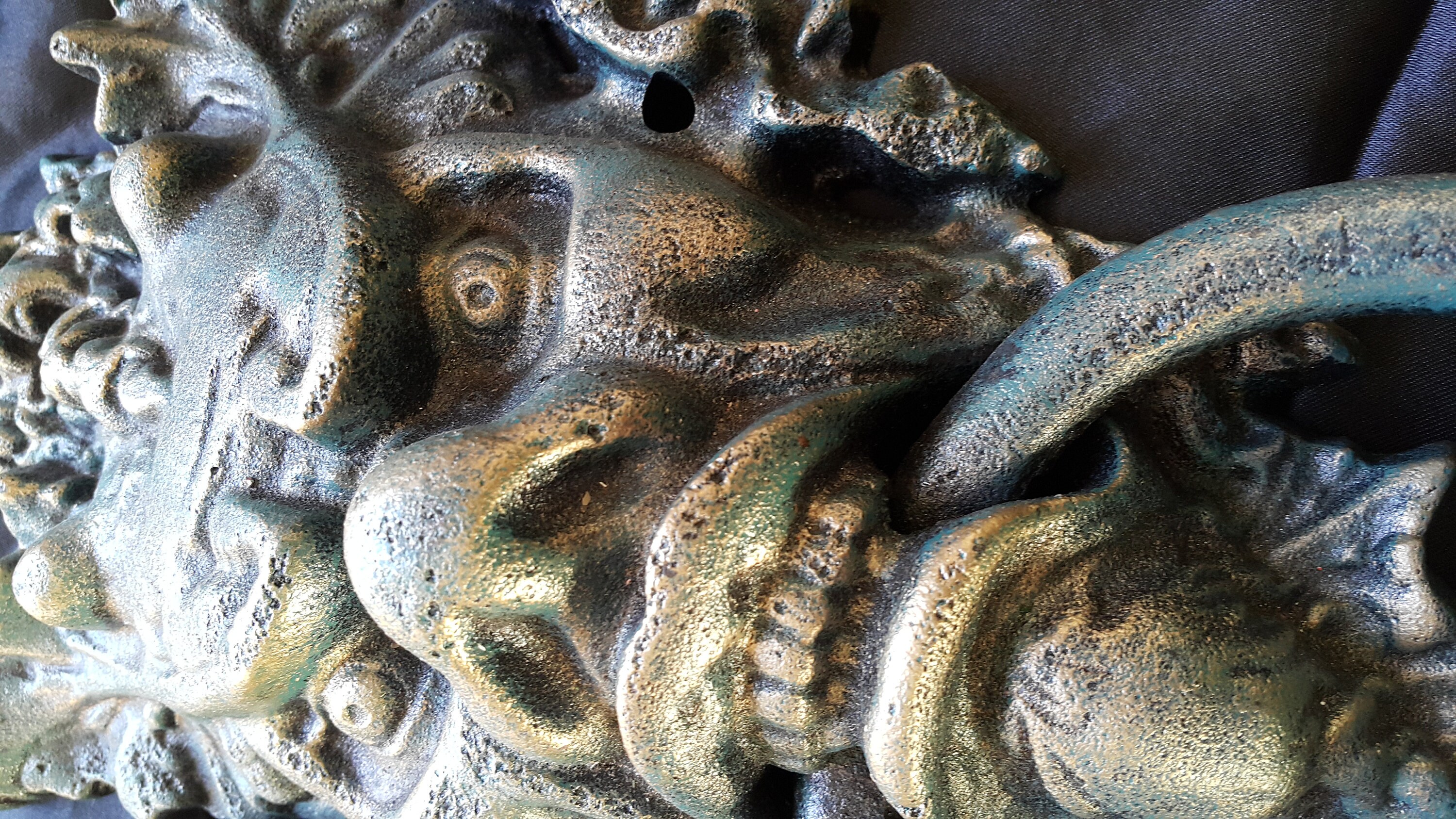 Mythical Head Door Knocker,cast Iron,dimensions 14" X 9" - Etsy