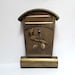 Handcrafted Mailboxes,wall/door Mount,color Antique Gold,alluring House ...