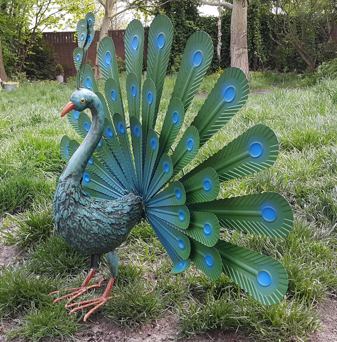Peacock Figure Modern Art Garden/home Decor,bird Metal Sculpture ...
