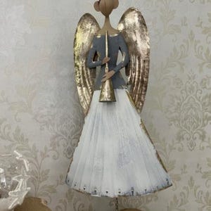 Metal Angel Christmas Decoration,modern Angel Figurine 80 Cm/ 31,49" - Etsy