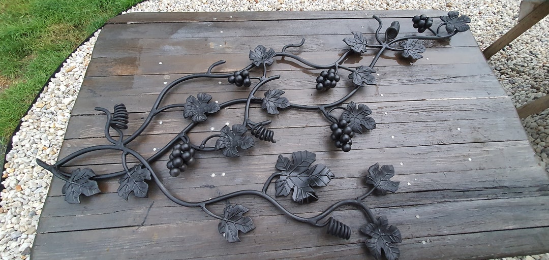 Vine Twig With Grape Craft Work Steel Art,large Exclusive Decoration ...