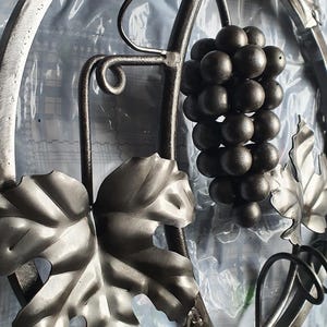 Forged Elements Rosette of Grapes ,vine Twig With Grape Craft Work ...
