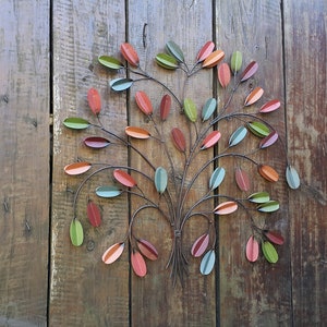 Leaves,bouquet of Twigs With Leaves,beautiful Garden/home Metal Wall ...