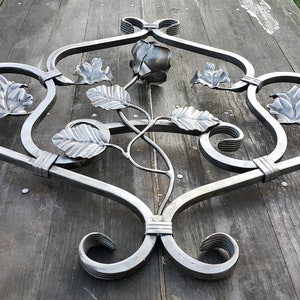 Wrought Iron Gate Valance for Wood Gates and Entry Tops,large Heavy ...