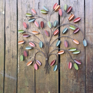 Leaves,bouquet of Twigs With Leaves,beautiful Garden/home Metal Wall ...