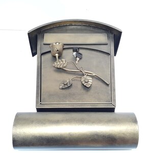 Handcrafted Mailboxes,wall/door Mount,color Antique Gold,alluring House ...