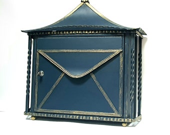 Navy Blue Mailbox Wall - Etsy