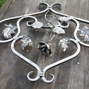 Wrought Iron Gate Valance for Wood Gates and Entry Tops,large Heavy ...