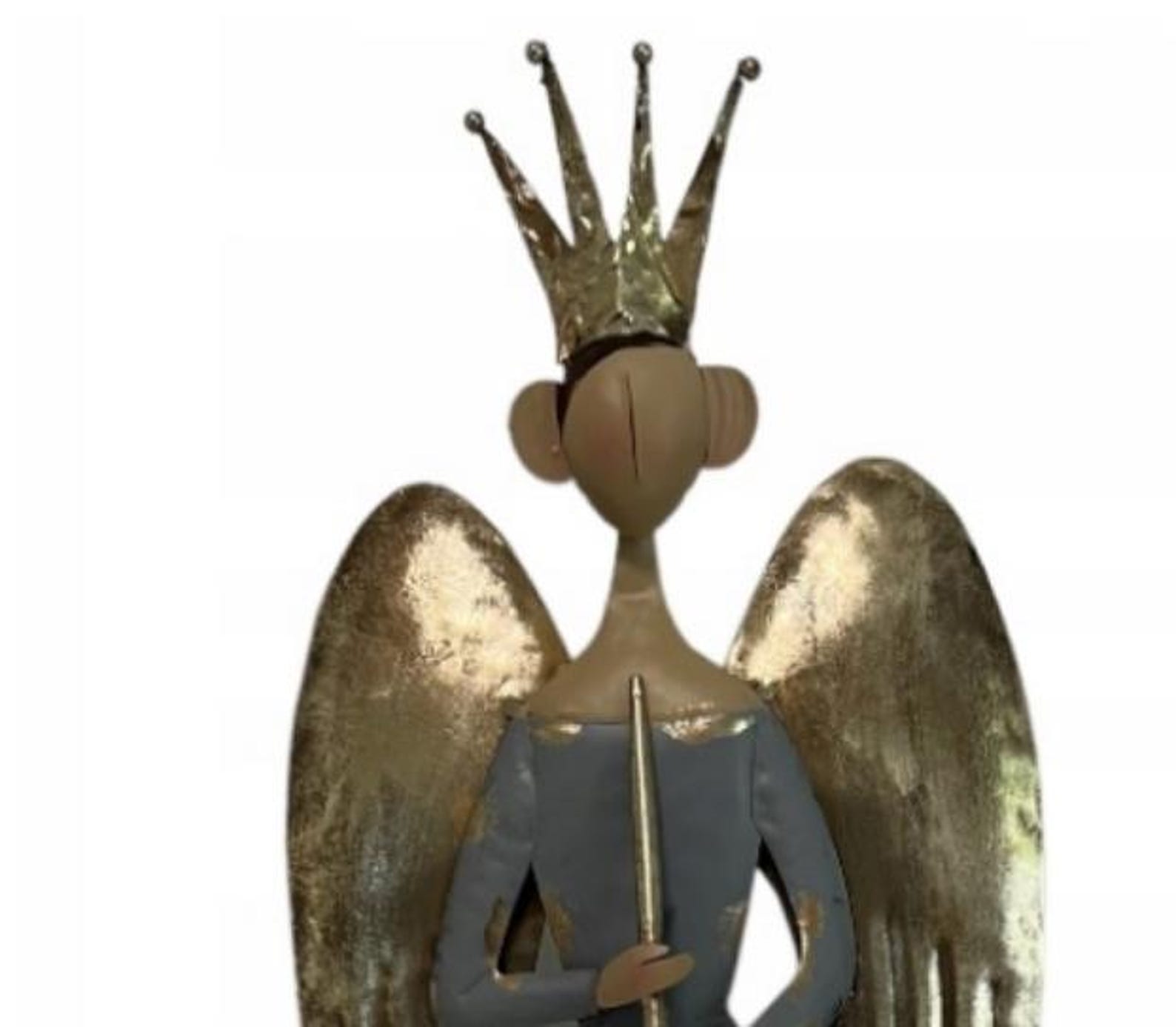 Metal Angel Christmas Decoration,modern Angel Figurine 80 Cm/ 31,49" - Etsy