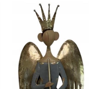 Metal Angel Christmas Decoration,modern Angel Figurine 80 Cm/ 31,49" - Etsy