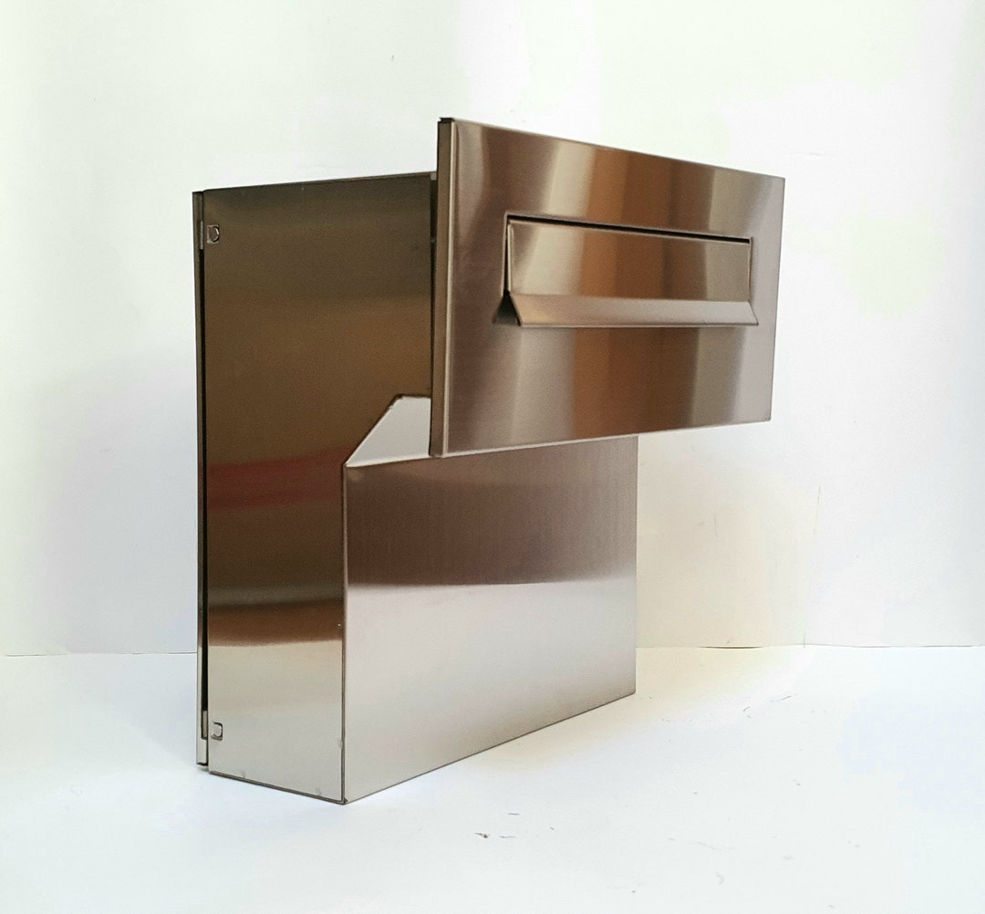 Mailbox to Be Built Into the Wall,inox Brushed Stainless Steel,metal ...