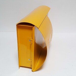 Yellow Letterbox Porthole Viewing Window Elegant and Modern Wall Mount ...