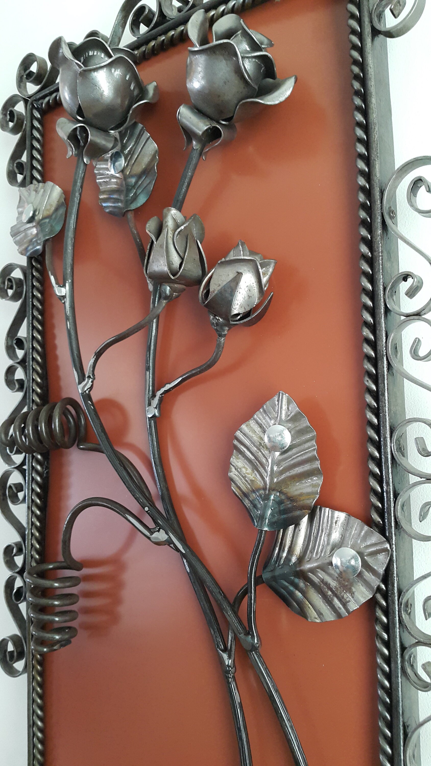 Bouquet Of Roses Metal Artwork Flowers Sculpture | Etsy