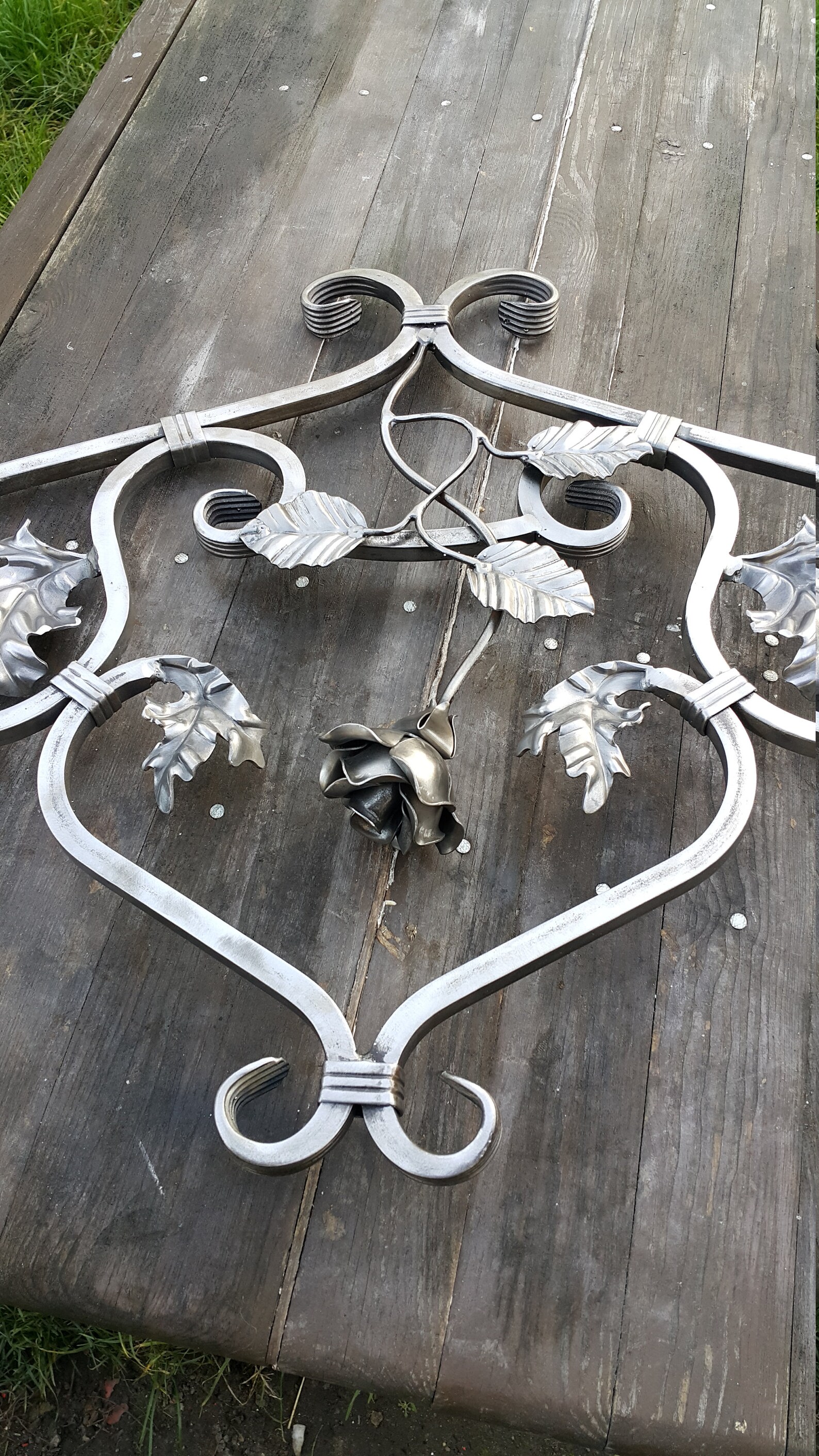 Wrought Iron Gate Valance for Wood Gates and Entry Tops,large Heavy ...