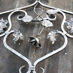 Wrought Iron Gate Valance for Wood Gates and Entry Tops,large Heavy ...