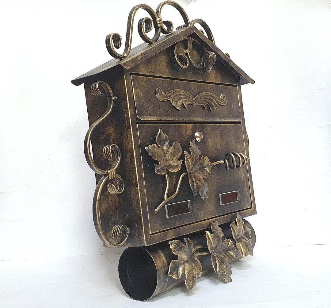 XXL Mailbox Wall Mounted Metal Art,craft Work,tube for the Press,forged ...