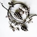Forged Elements Rosette of Grapes ,vine Twig With Grape Craft Work ...