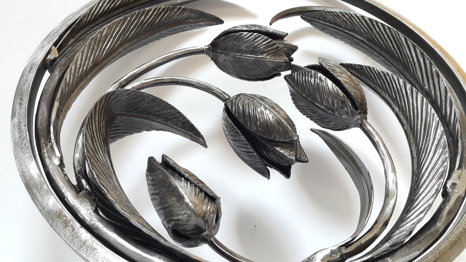 Steel Wall Round Sculpture,metalworking,large Heavy Rosette ...