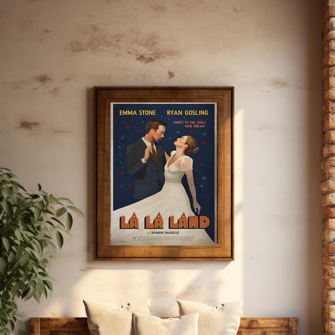 Lala Land, Vintage Poster, Film, Poster, Emma Stone, Ryan Gosling, - Etsy