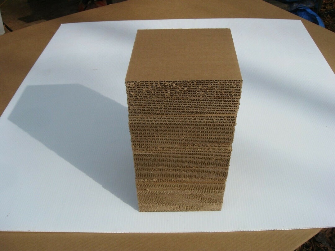 4 X 4 Corrugated Cardboard Pads 600 Pcs - Etsy