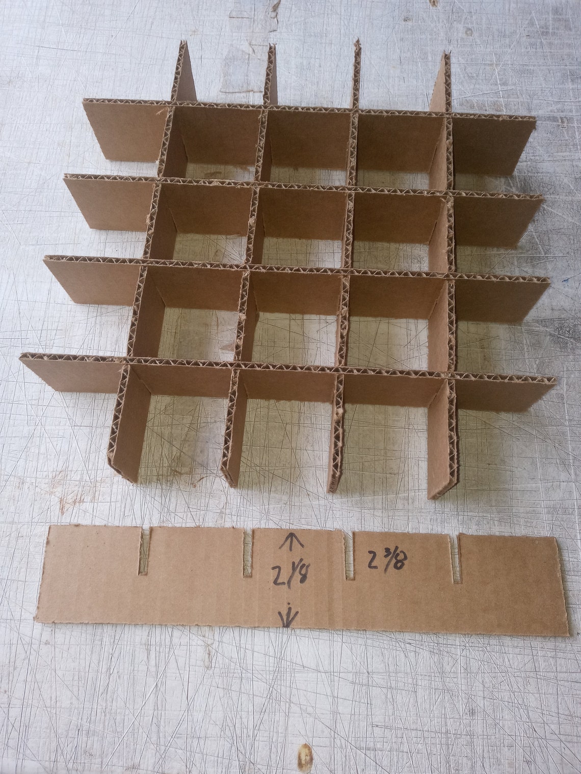 Cardboard Dividers 5 Sets 12 X 12 X 2 1/8 High 25 Cell B 12-2 1/8-4 - Etsy