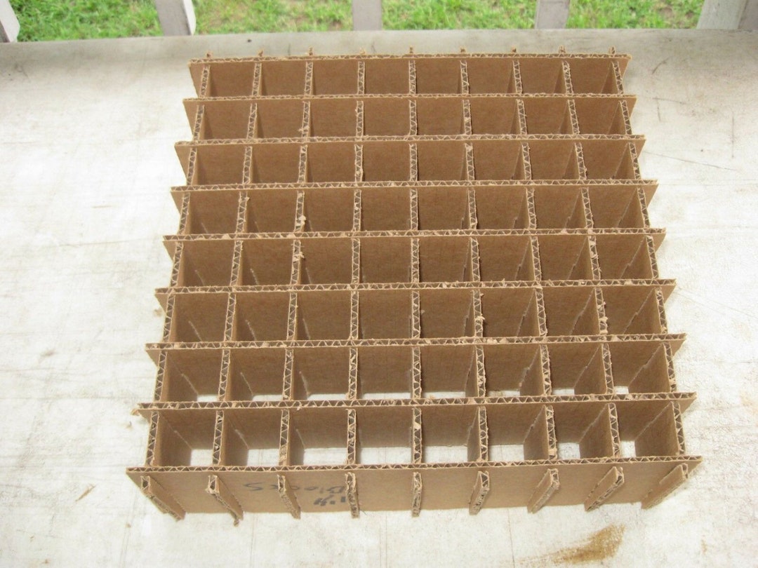 Cardboard Dividers 5 Sets 12 X 12 X 3 High 64 Cell A 12-3-09 - Etsy
