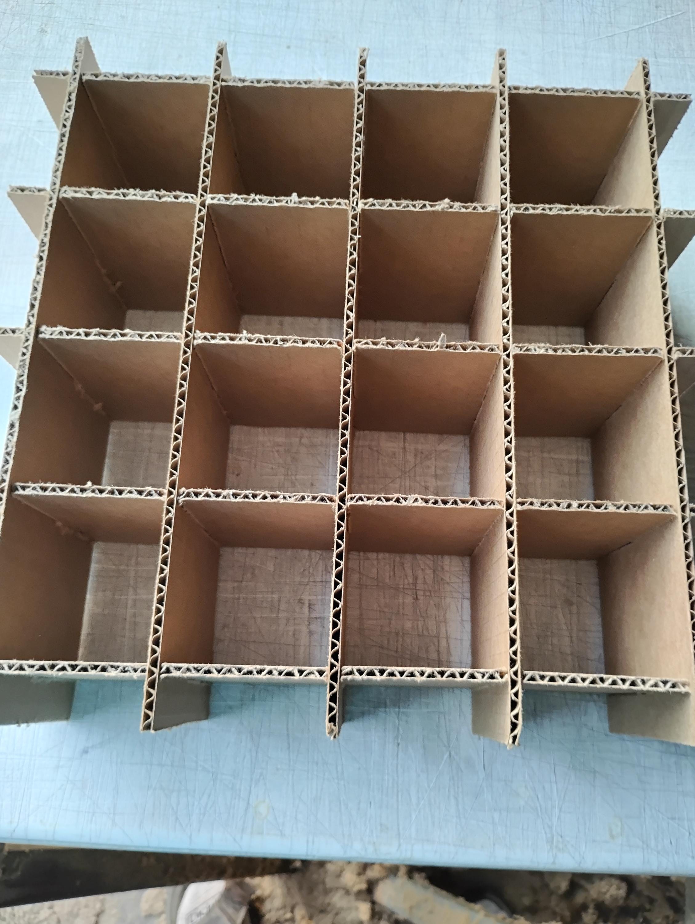 Cardboard Dividers 5 Sets 13 X 13 X 4 High 16 Cell A 13-4-05 - Etsy