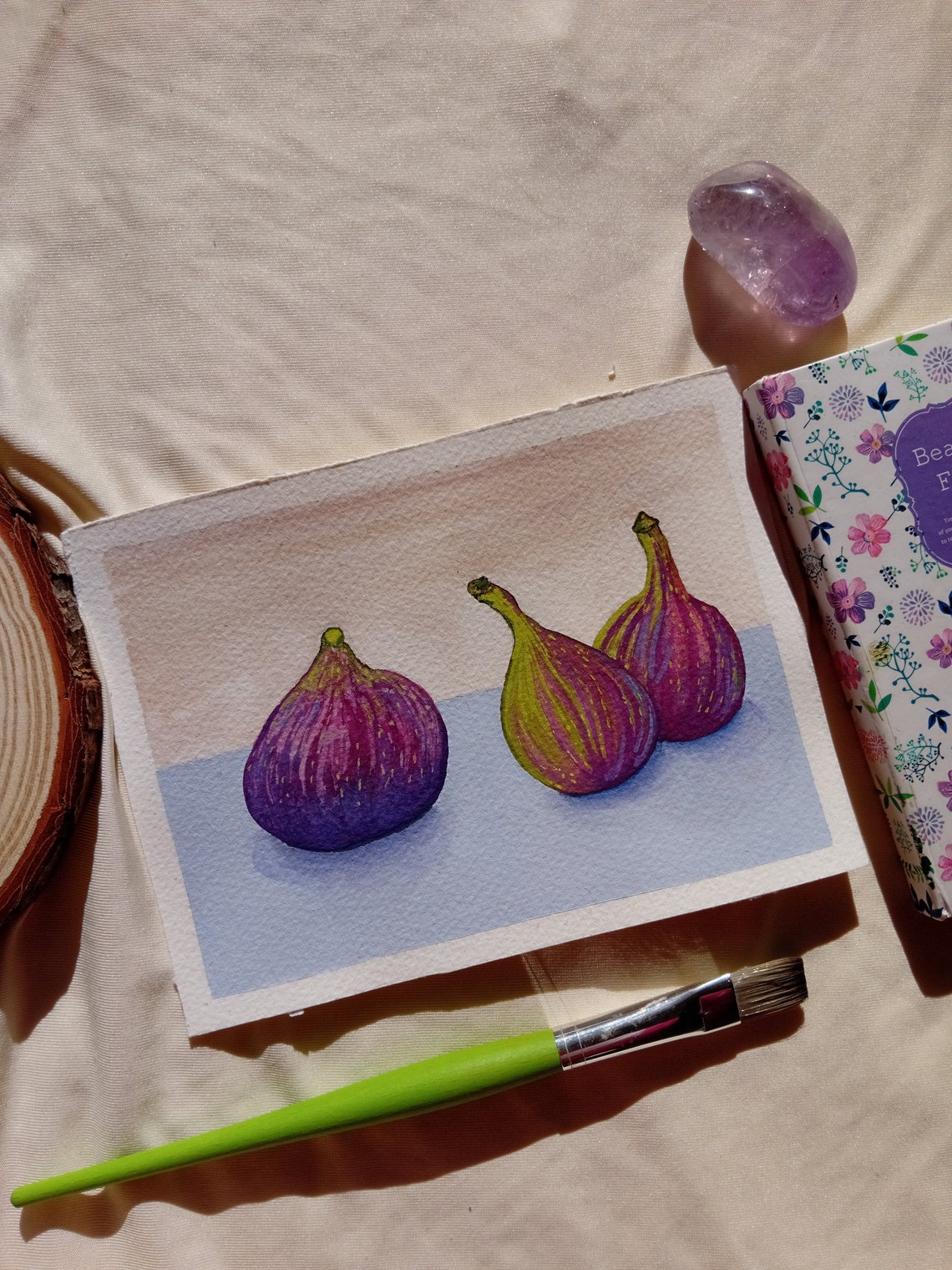 Figs Gouache Painting, Original Gouache Artwork, Figs Wall Art ...