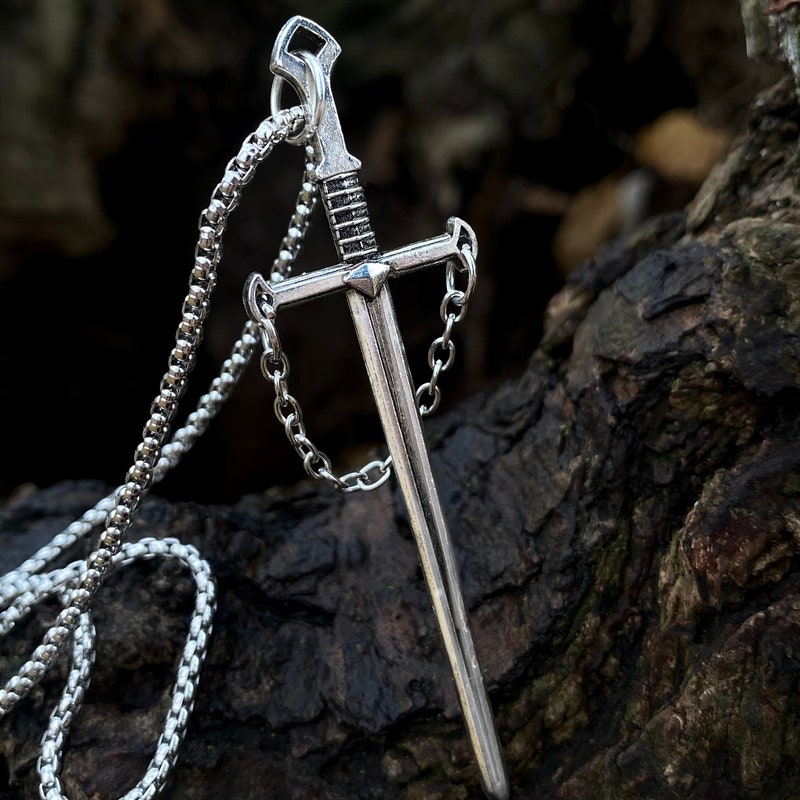 Sword Necklace - Etsy