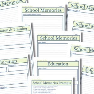 My Legacy, My Story Workbook (fillable PDF Version) - Etsy