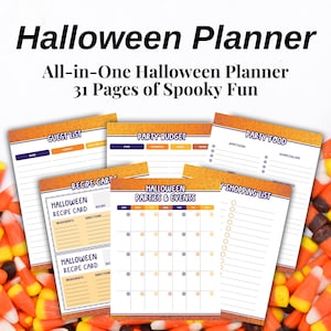Halloween Party Planner Printable Bundle: Checklists, Budget ...