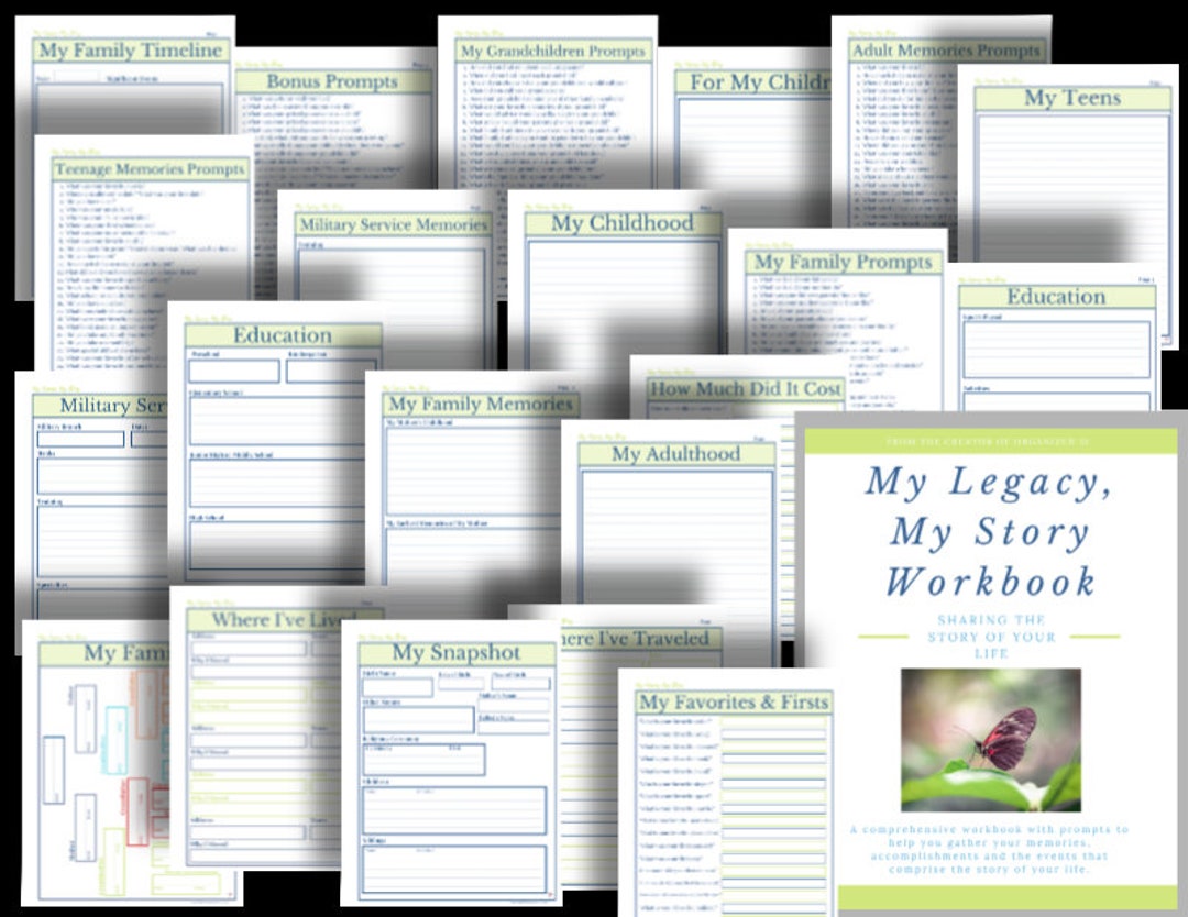 My Legacy, My Story Workbook - Etsy