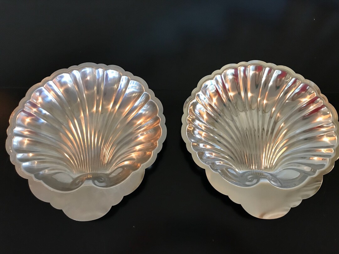 Stainless Steel Seashell Trays Set 18-8 by Vollrath Platter - Etsy