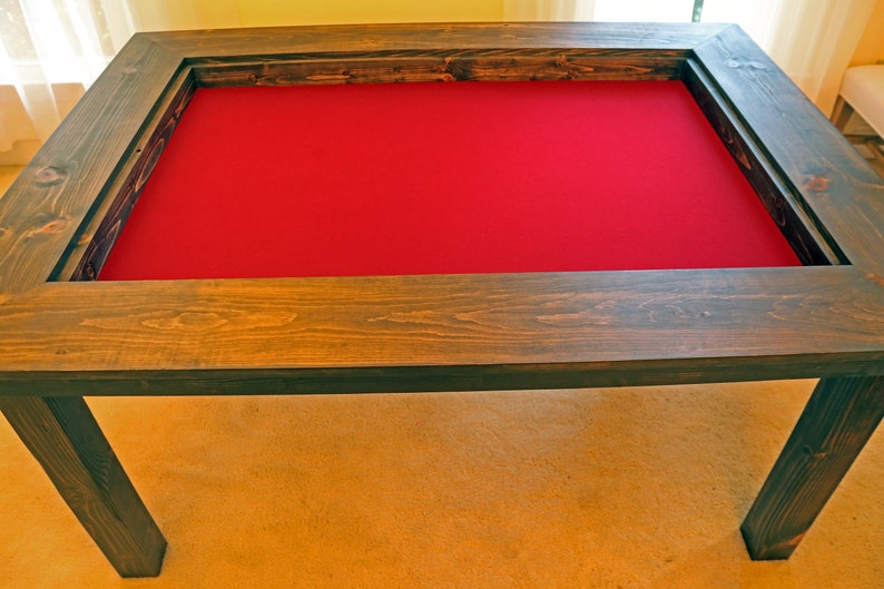 Board Game Table With Removable Topper - Etsy