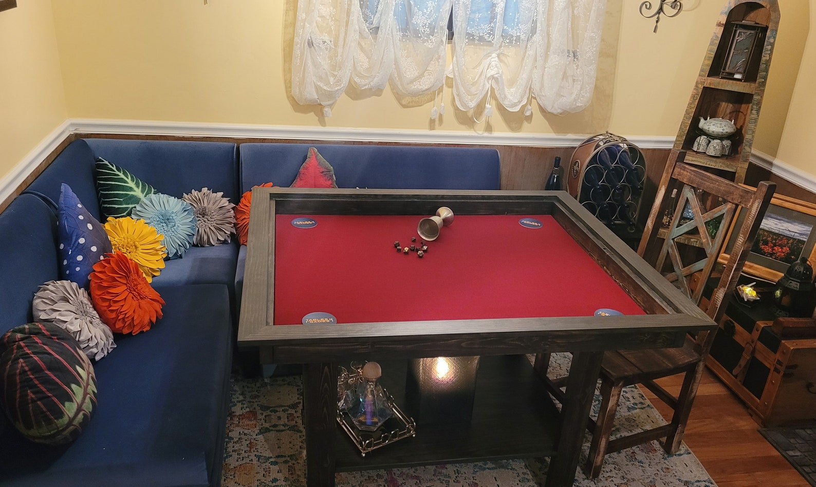 Board Game Table With Removable Topper - Etsy