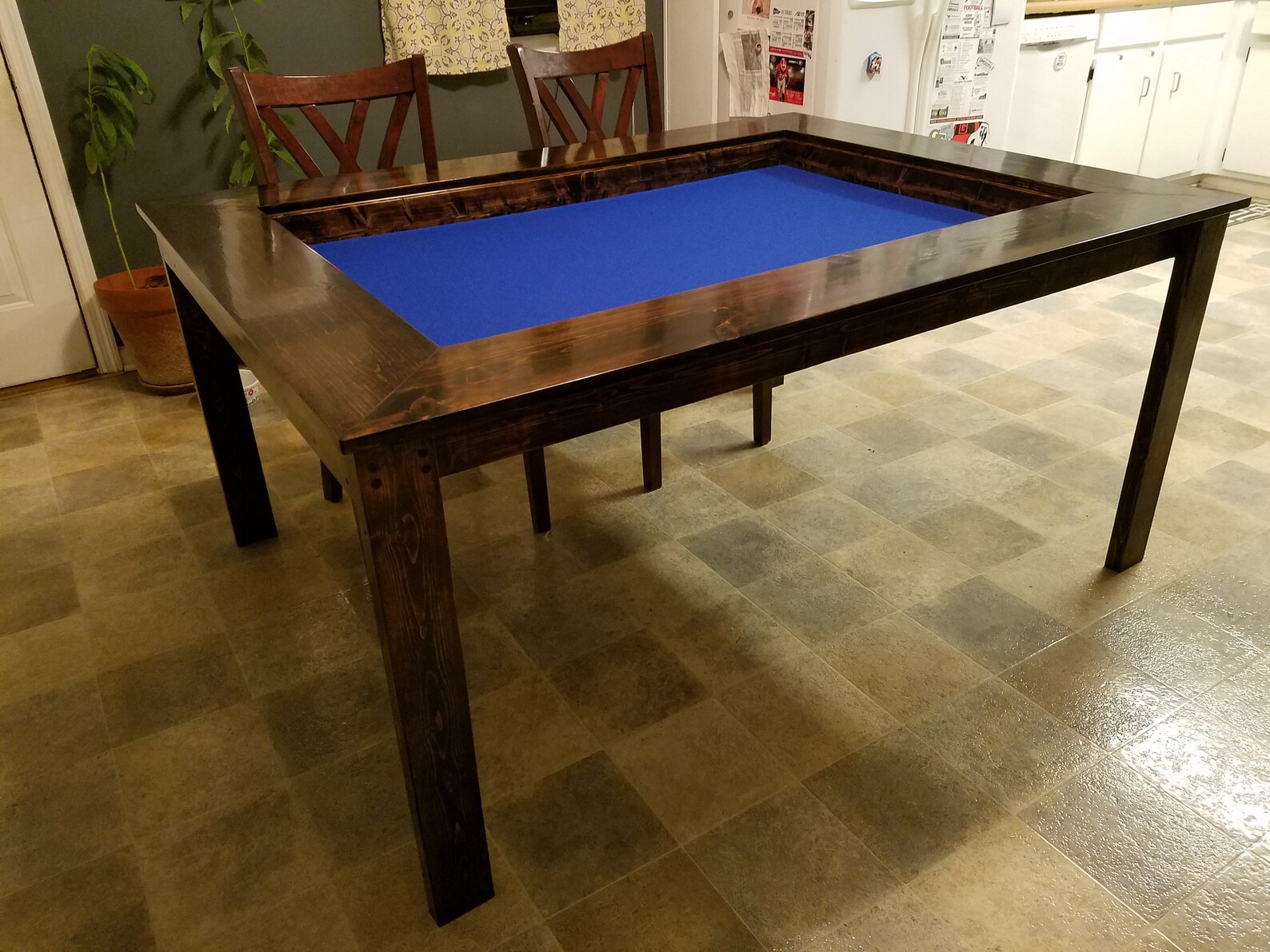 Board Game Table With Removable Topper | Etsy